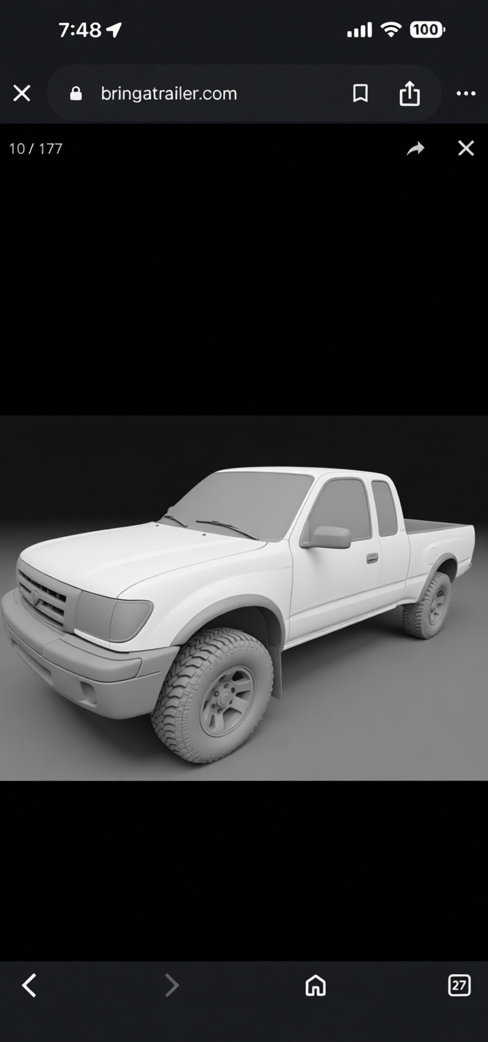 Toyota Tacoma Pickup Model STL – Free 3D Print Model | Remeshy