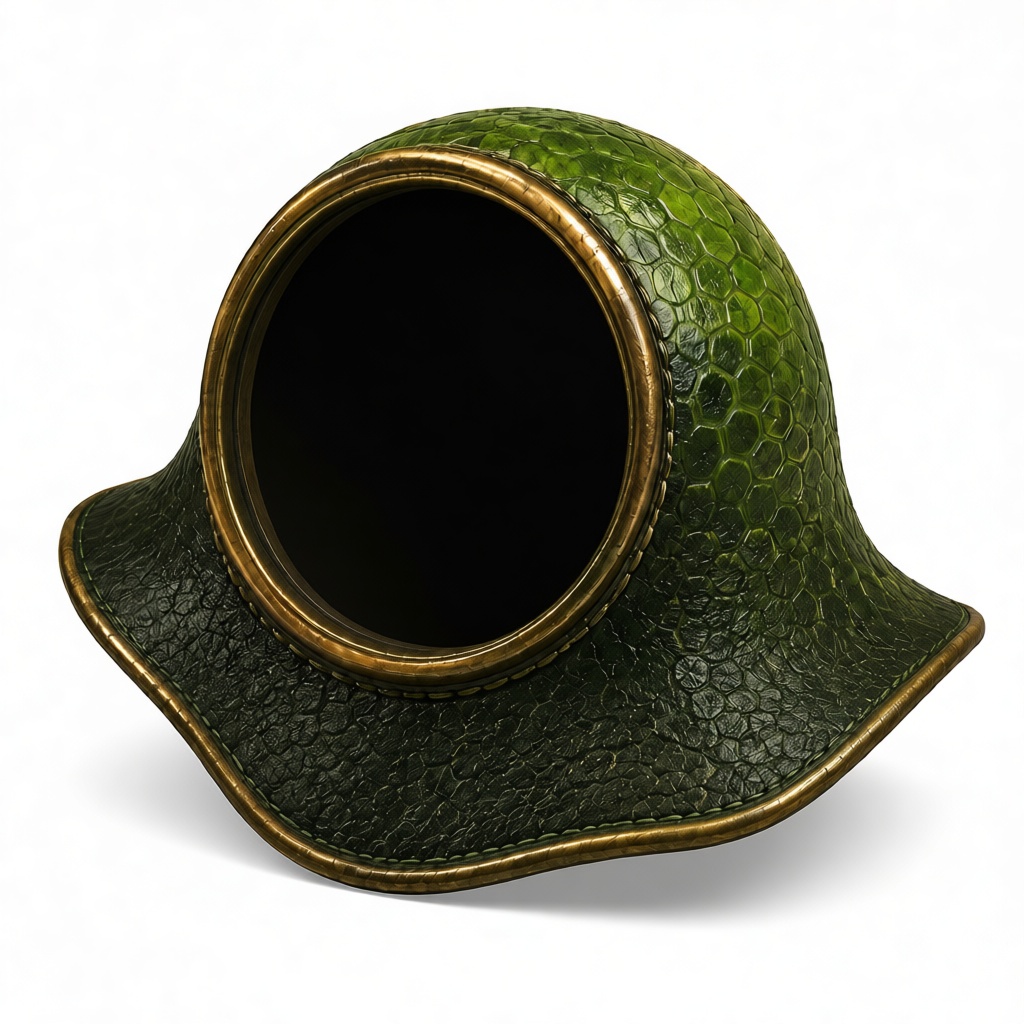 Green Leather Helmet Model STL – Free 3D Print Model | Remeshy