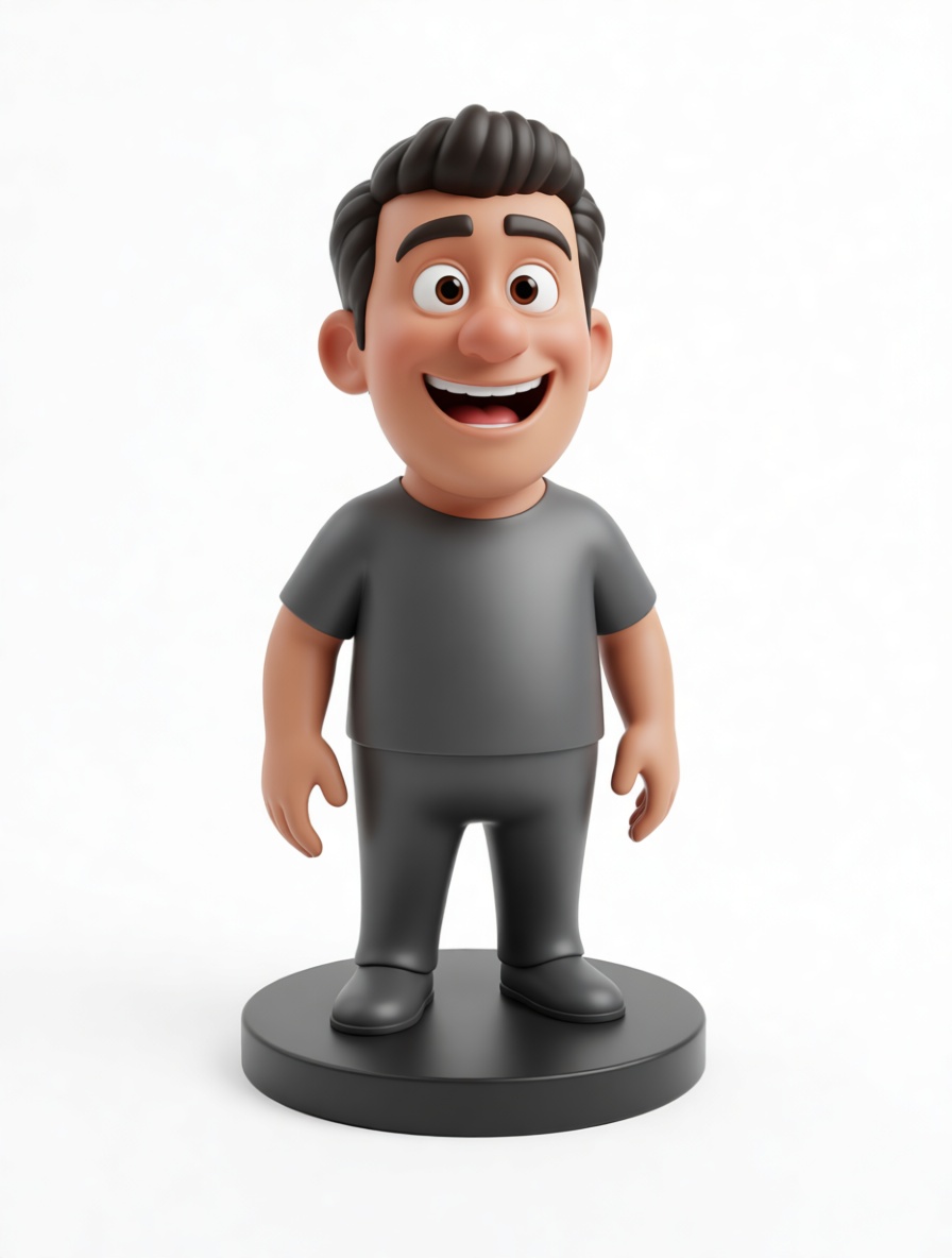 Smiling Man Figurine STL – Free 3D Print Model | Remeshy