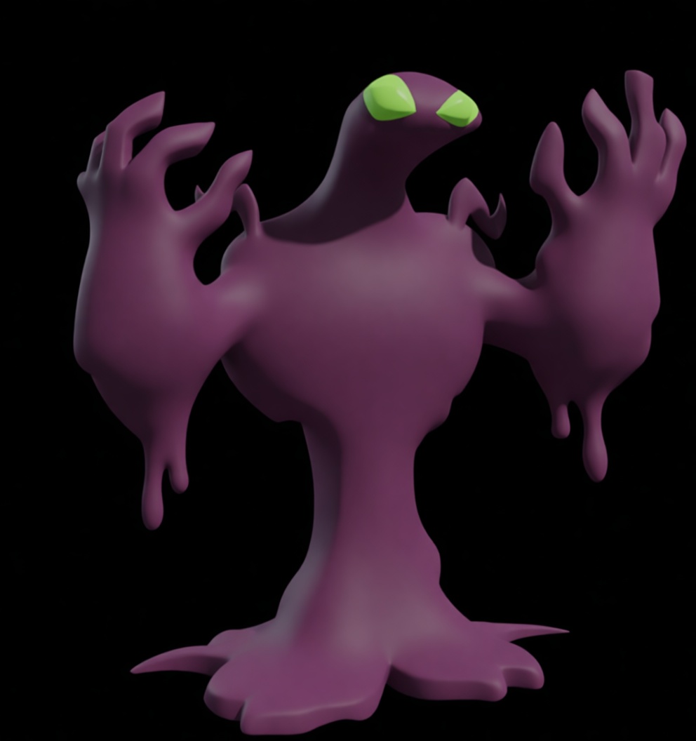 Gengar Ghost Figurine STL – Free 3D Print Model | Remeshy