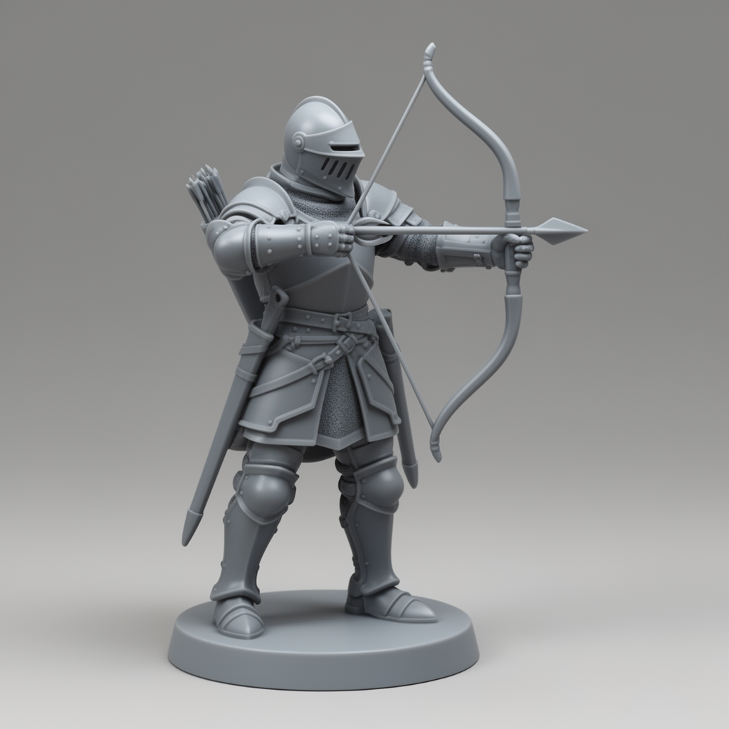 Knight Archer Miniature STL – Free 3D Print Model | Remeshy