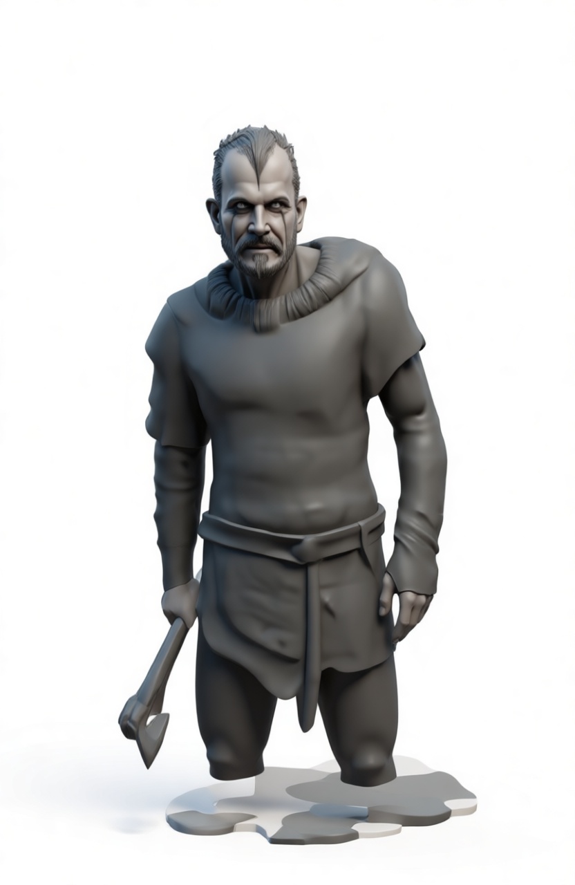 Smiling Man Figurine STL – Free 3D Print Model | Remeshy