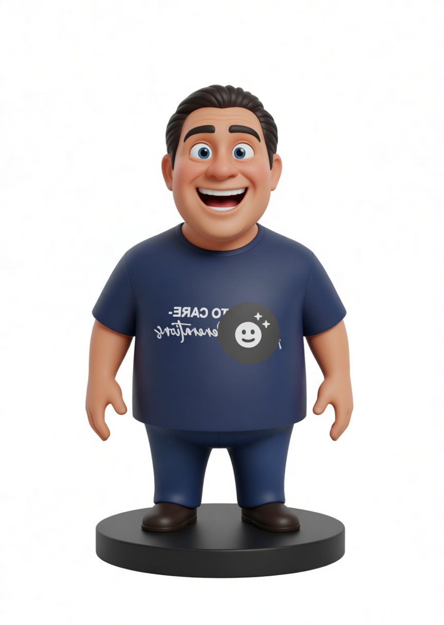 Smiling Man Figurine STL – Free 3D Print Model | Remeshy
