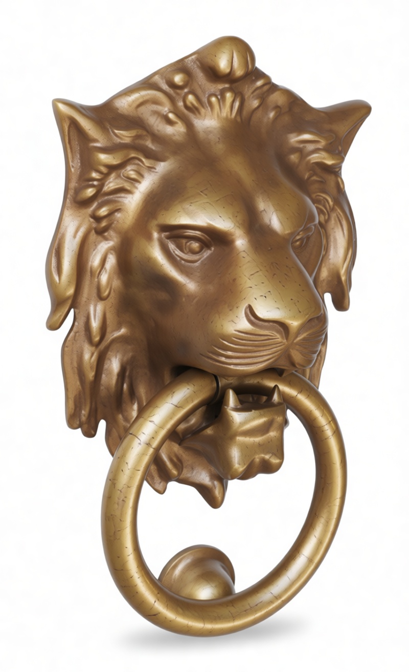Lion Head Door Knocker STL – Free 3D Print Model | Remeshy