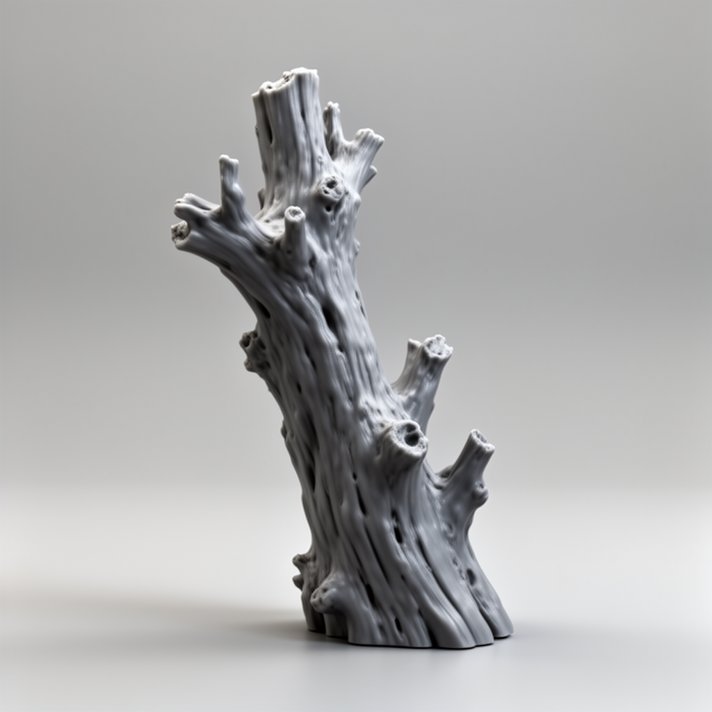 Driftwood Sculpture STL – Free 3D Print Model | Remeshy