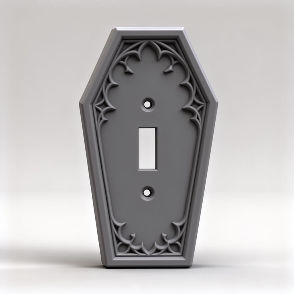 Gothic Coffin Switch Cover STL – Free 3D Print Model | Remeshy