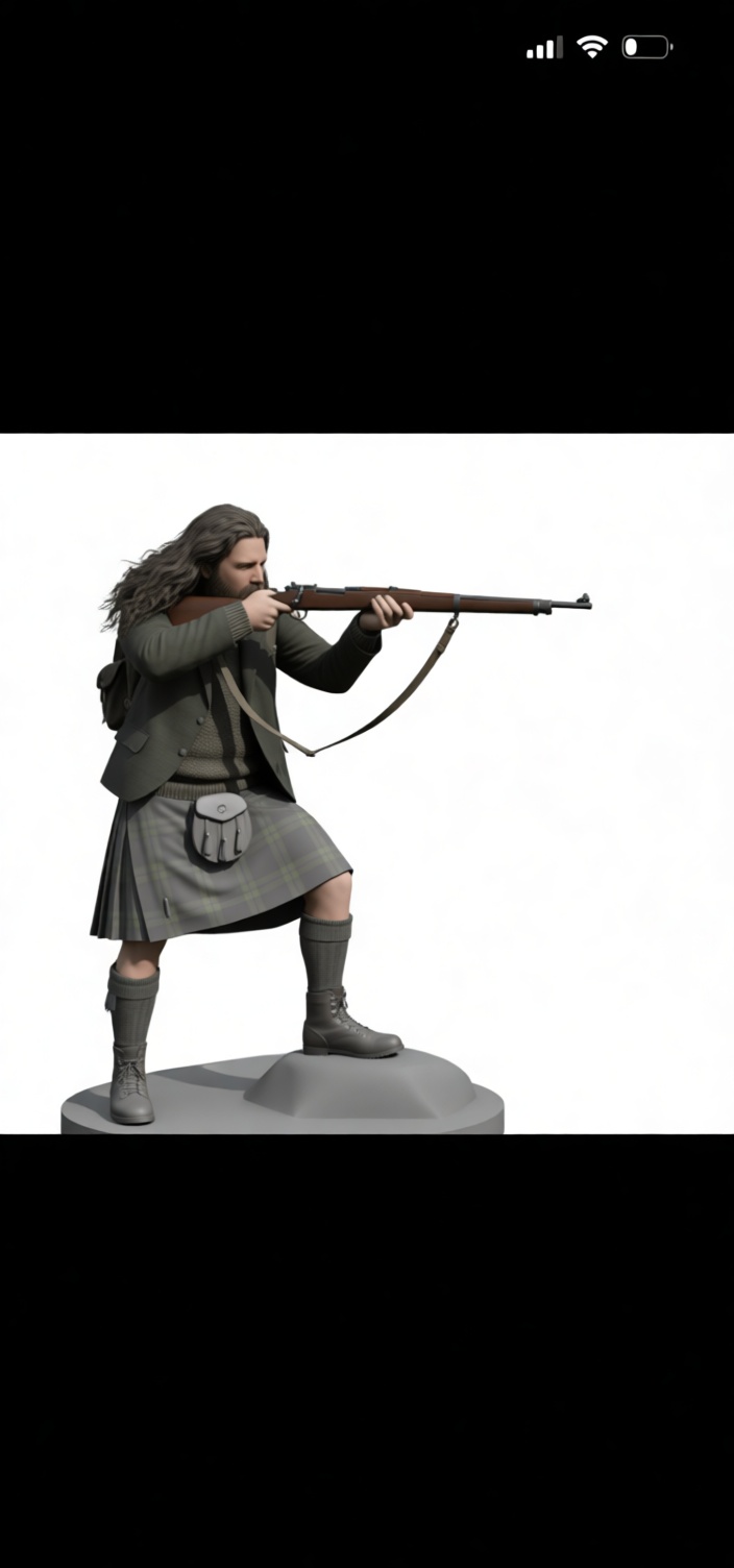 Highlander Soldier Figurine STL – Free 3D Print Model | Remeshy