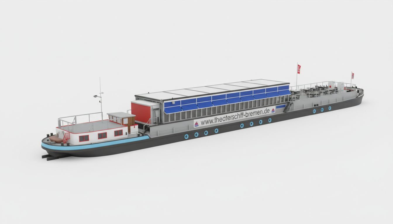 Modern River Barge STL – Free 3D Print Model | Remeshy