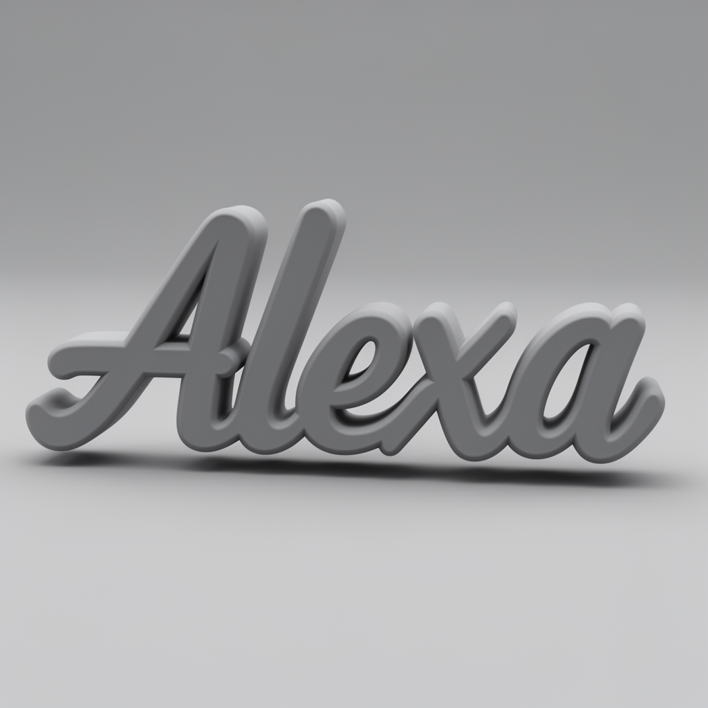 Alexa Script Name STL – Free 3D Print Model | Remeshy