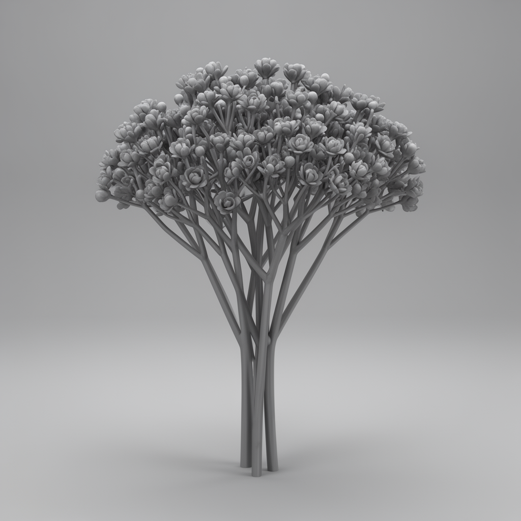 Gypsophila Paniculata Miniature STL – Free 3D Print Model | Remeshy