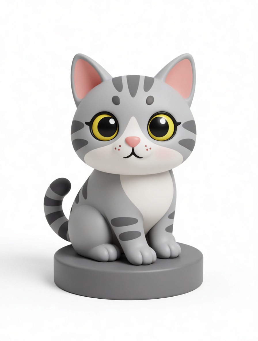 Tabby Cat Figurine STL – Free 3D Print Model | Remeshy
