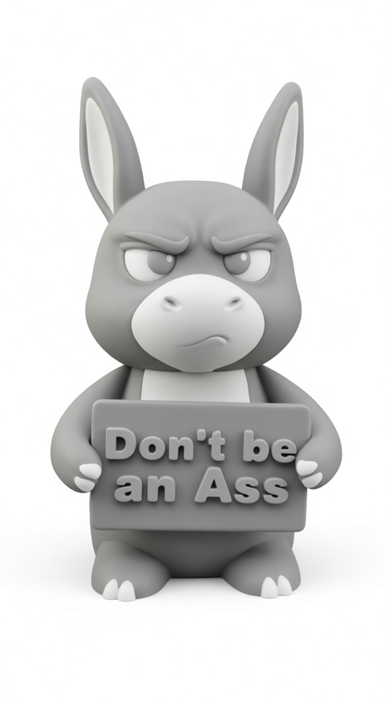 Cartoon Donkey Figurine STL – Free 3D Print Model | Remeshy
