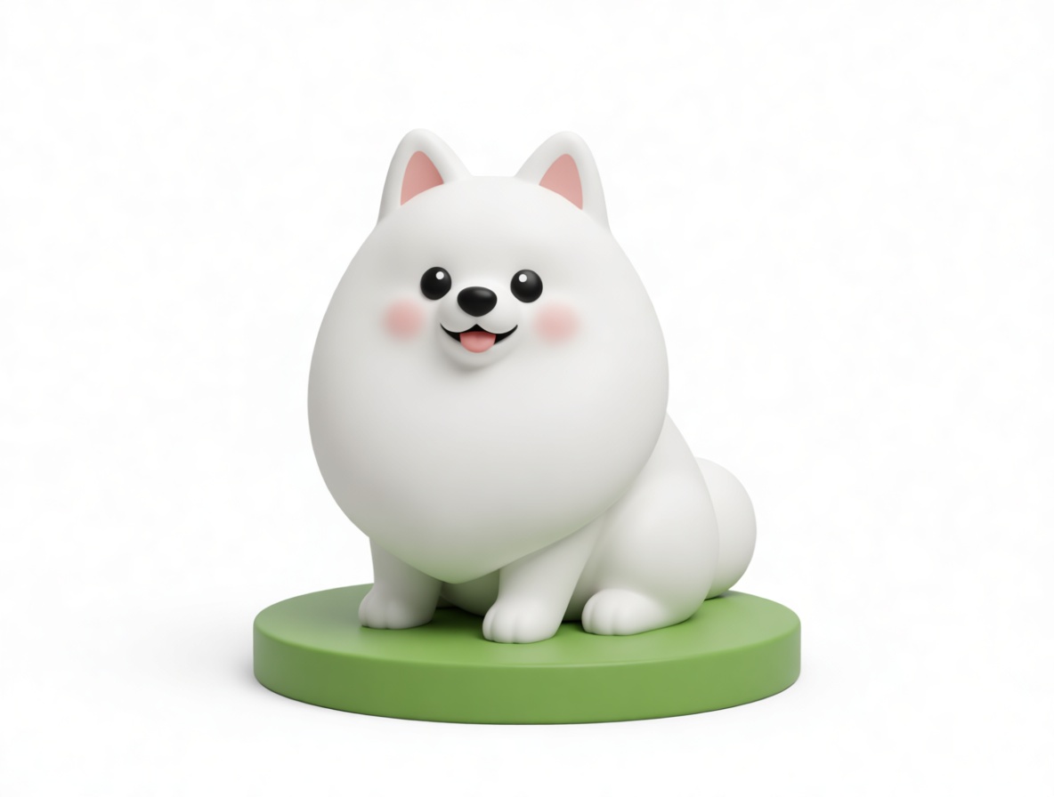 Pomeranian Dog Figurine STL – Free 3D Print Model | Remeshy