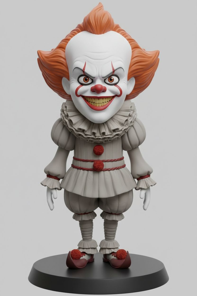 Pennywise Clown Figurine STL – Free 3D Print Model | Remeshy