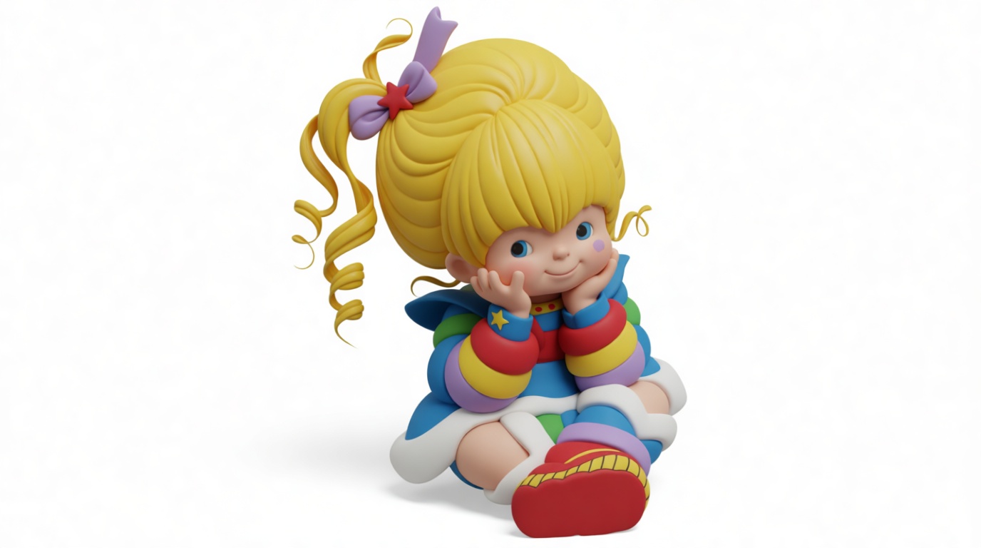 Rainbow Brite Figurine STL – Free 3D Print Model | Remeshy