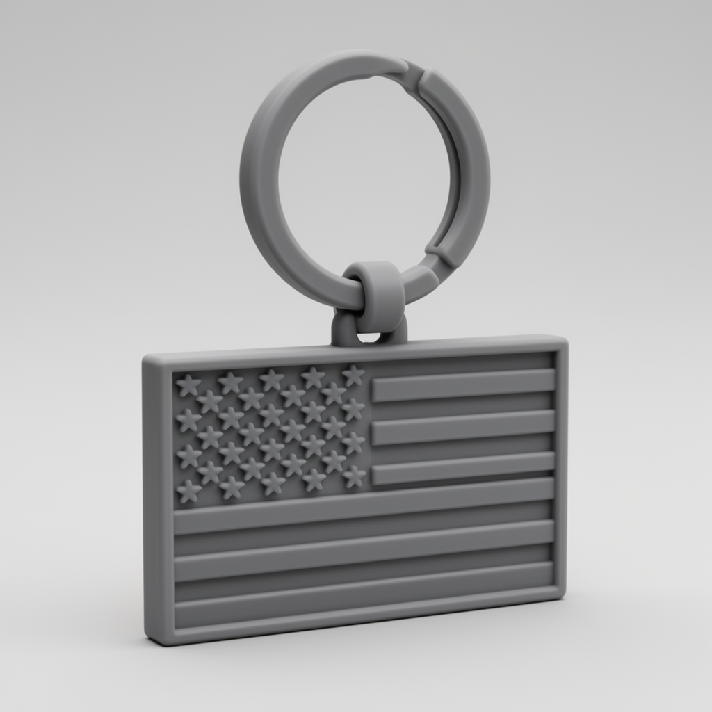 United States Flag Plaque STL – Free 3D Print Model | Remeshy