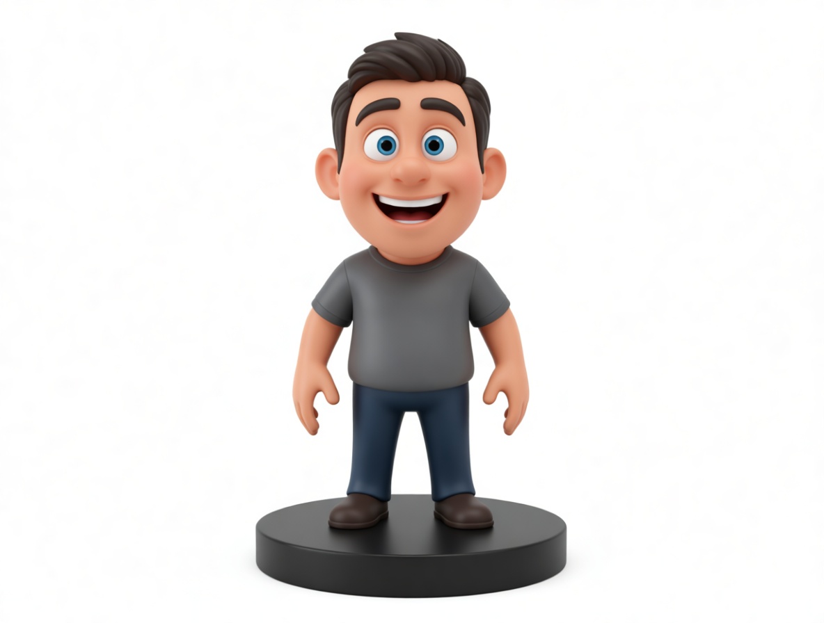 Happy Man Figurine STL – Free 3D Print Model | Remeshy
