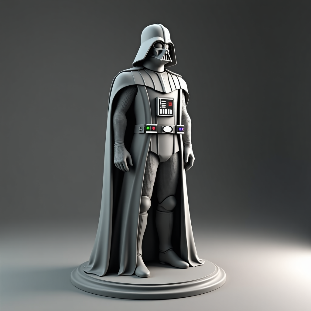 Detailed Darth Vader Model STL – Free 3D Print Model | Remeshy