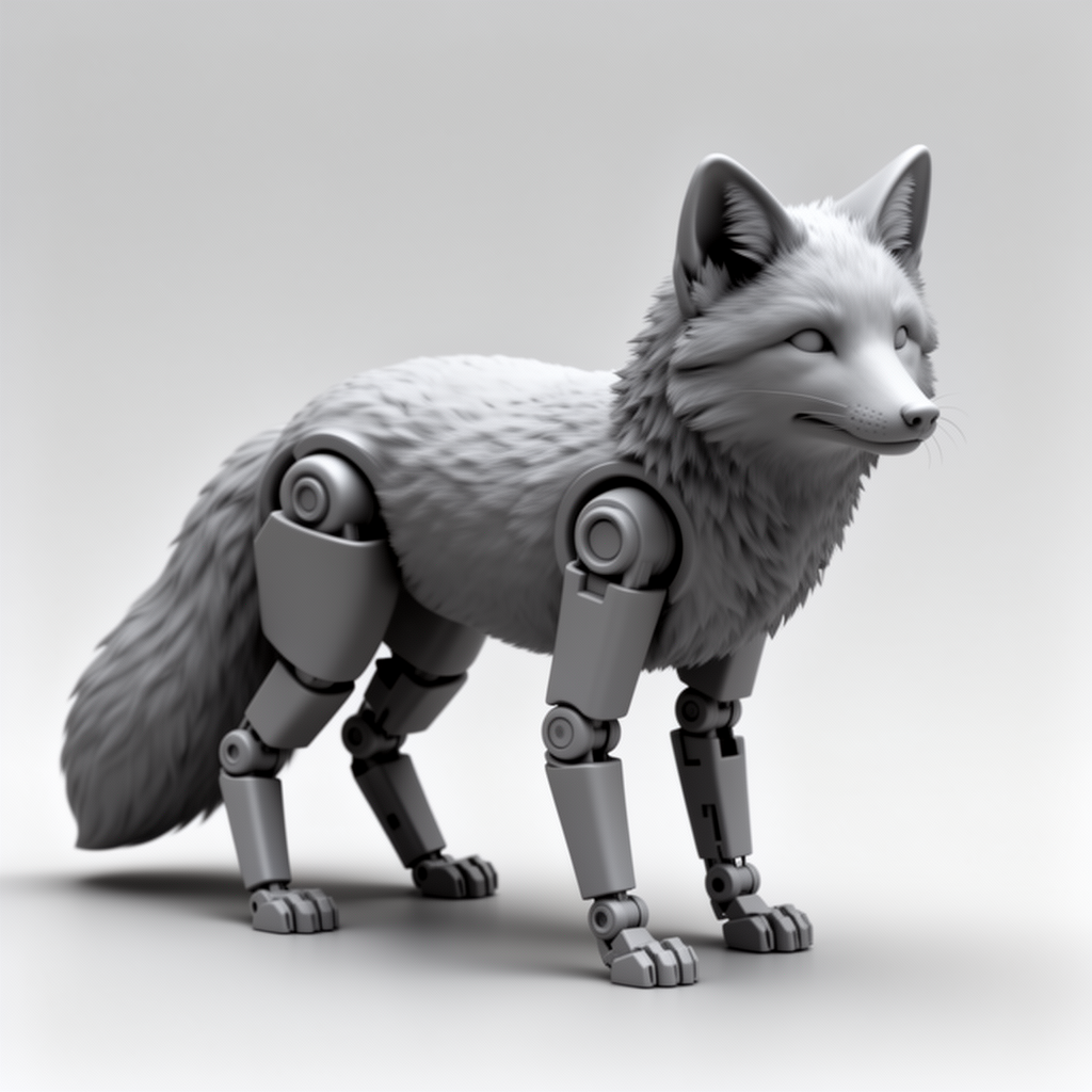 Articulated Arctic Fox Figurine STL – Free 3D Print Model | Remeshy