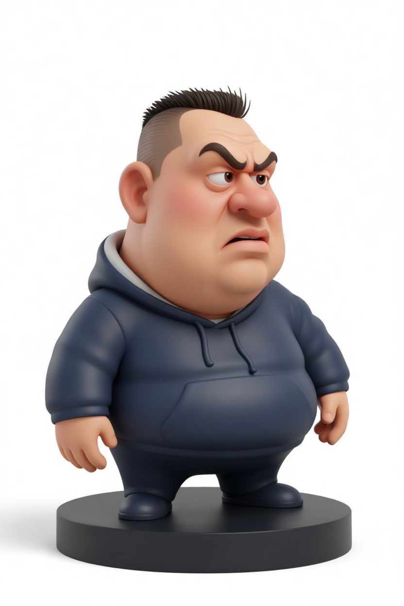 Grumpy Man Figurine STL – Free 3D Print Model | Remeshy