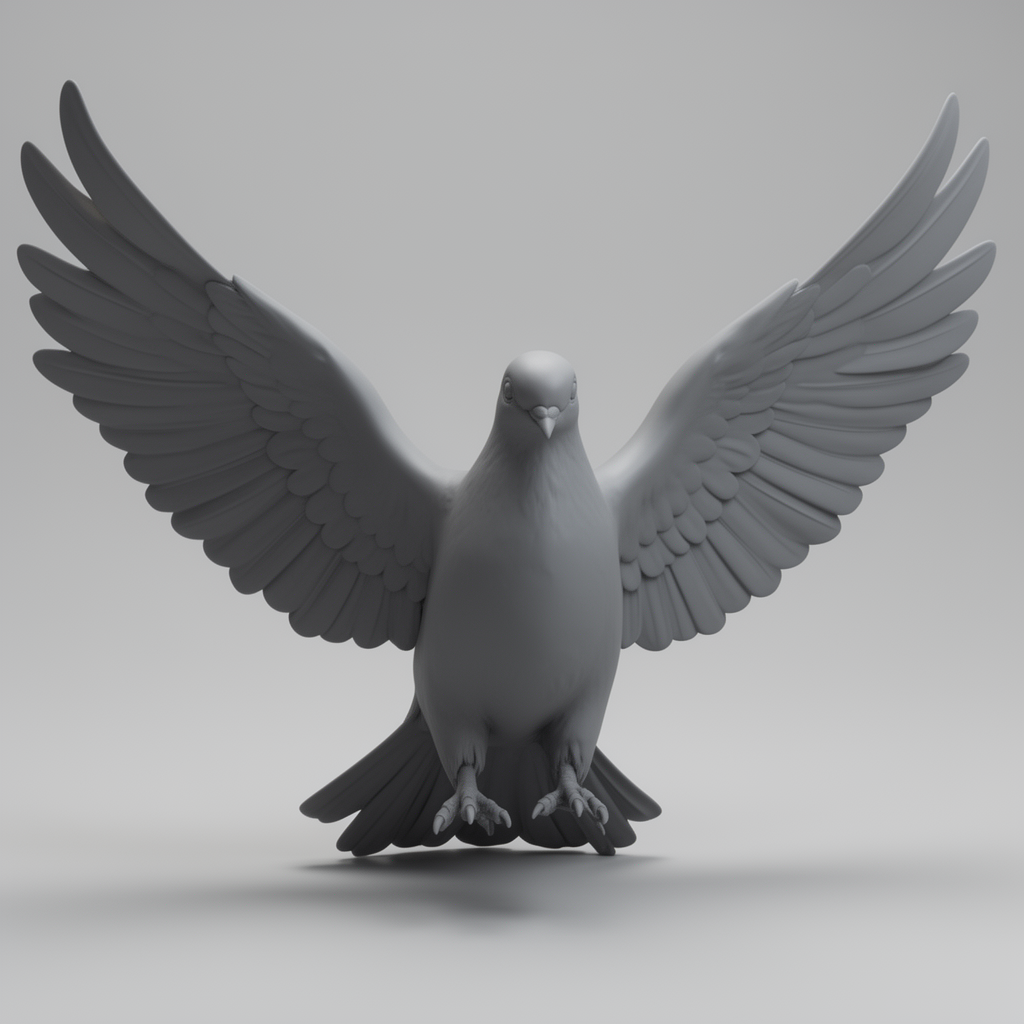 Paloma Blanca Statue STL – Free 3D Print Model | Remeshy
