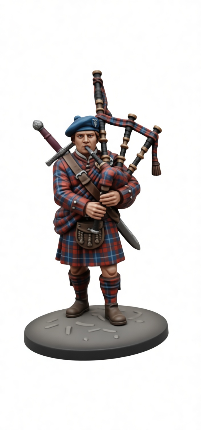 Highlander Warrior Figurine STL – Free 3D Print Model | Remeshy