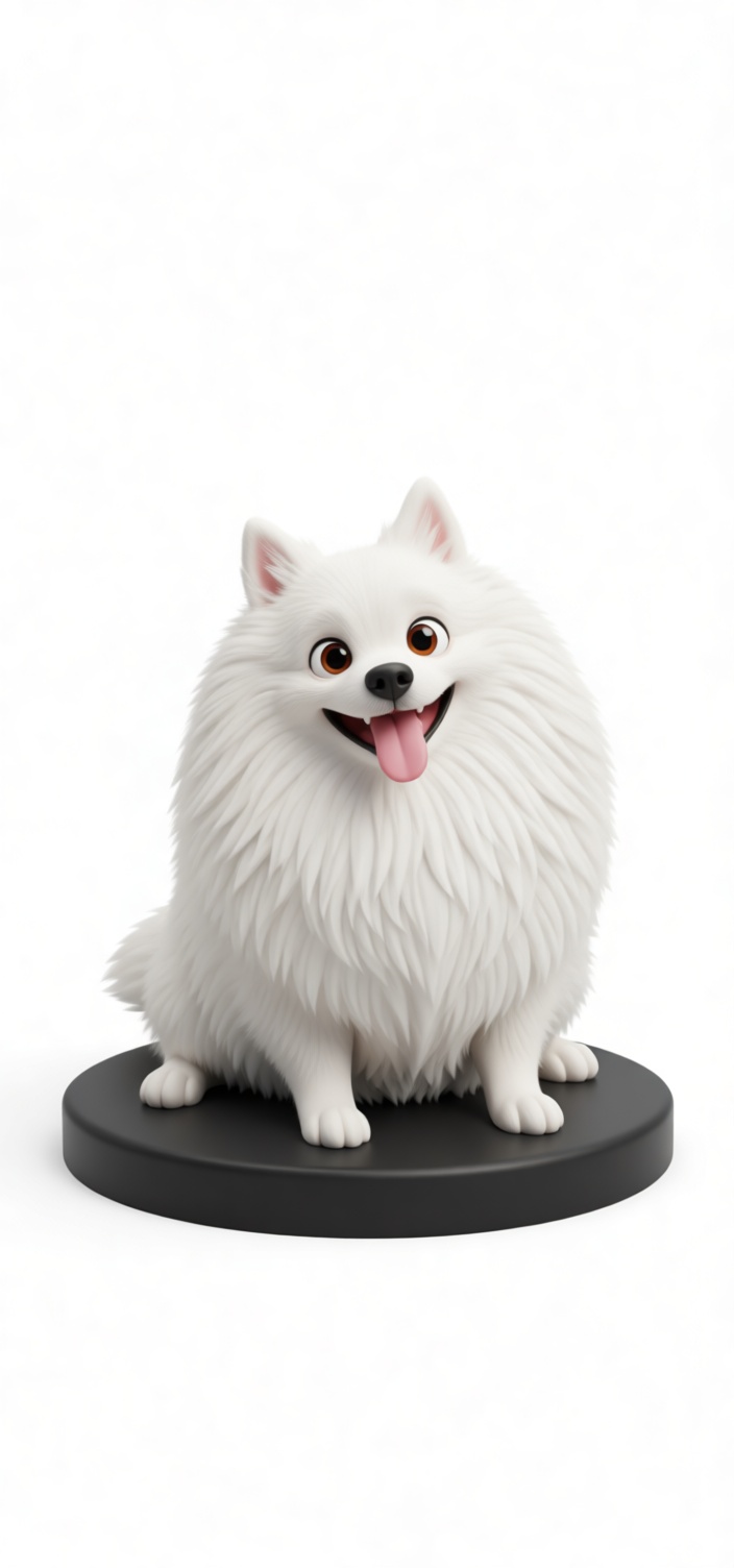 Pomeranian Dog Figurine STL – Free 3D Print Model | Remeshy