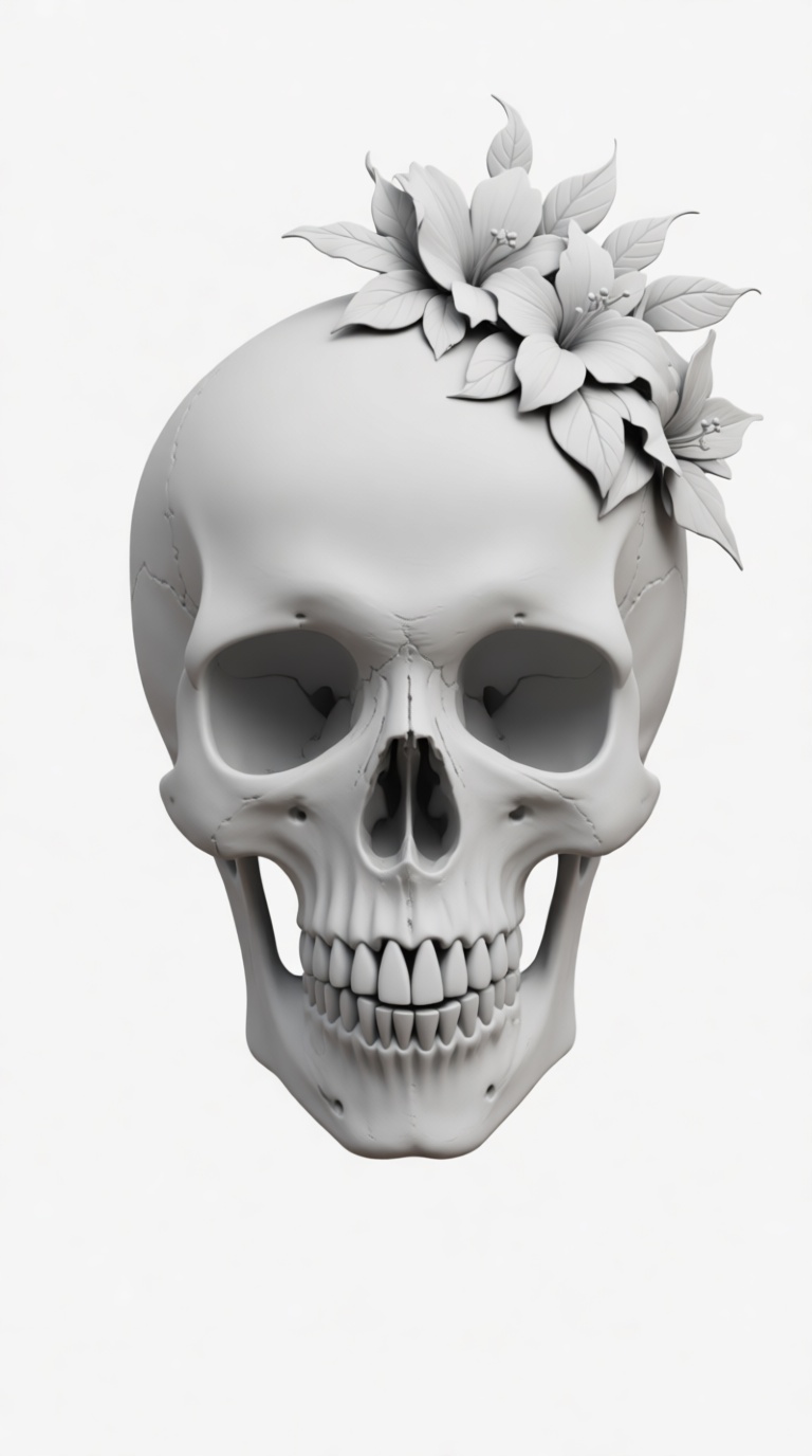 Sugar Skull Mask STL – Free 3D Print Model | Remeshy