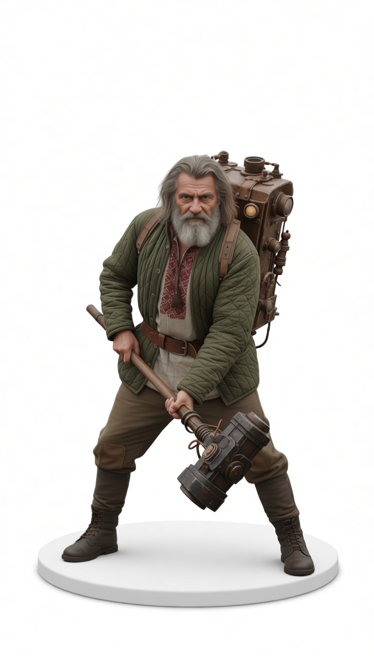 Old Man Soldier Figurine STL – Free 3D Print Model | Remeshy