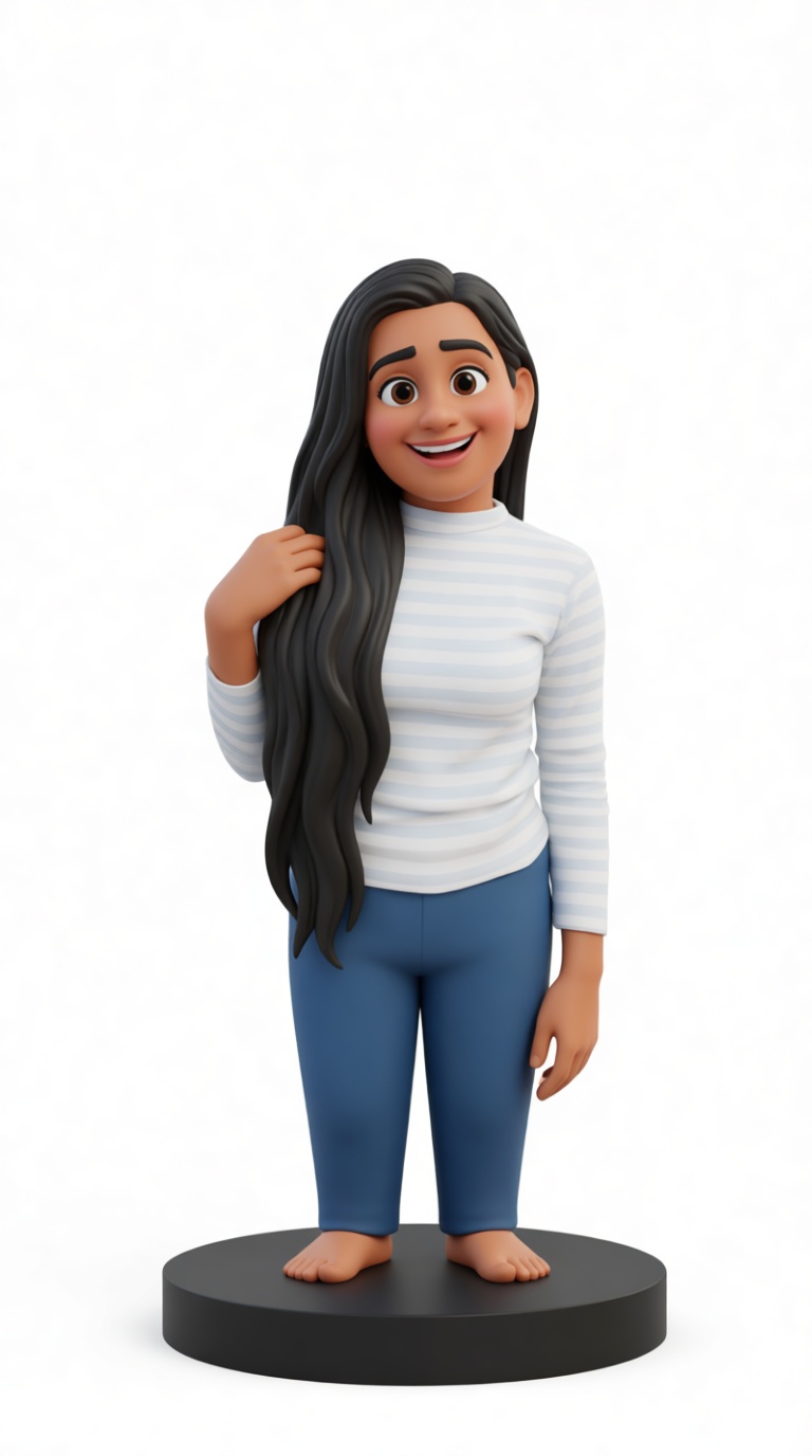 Casual Woman Figurine STL – Free 3D Print Model | Remeshy