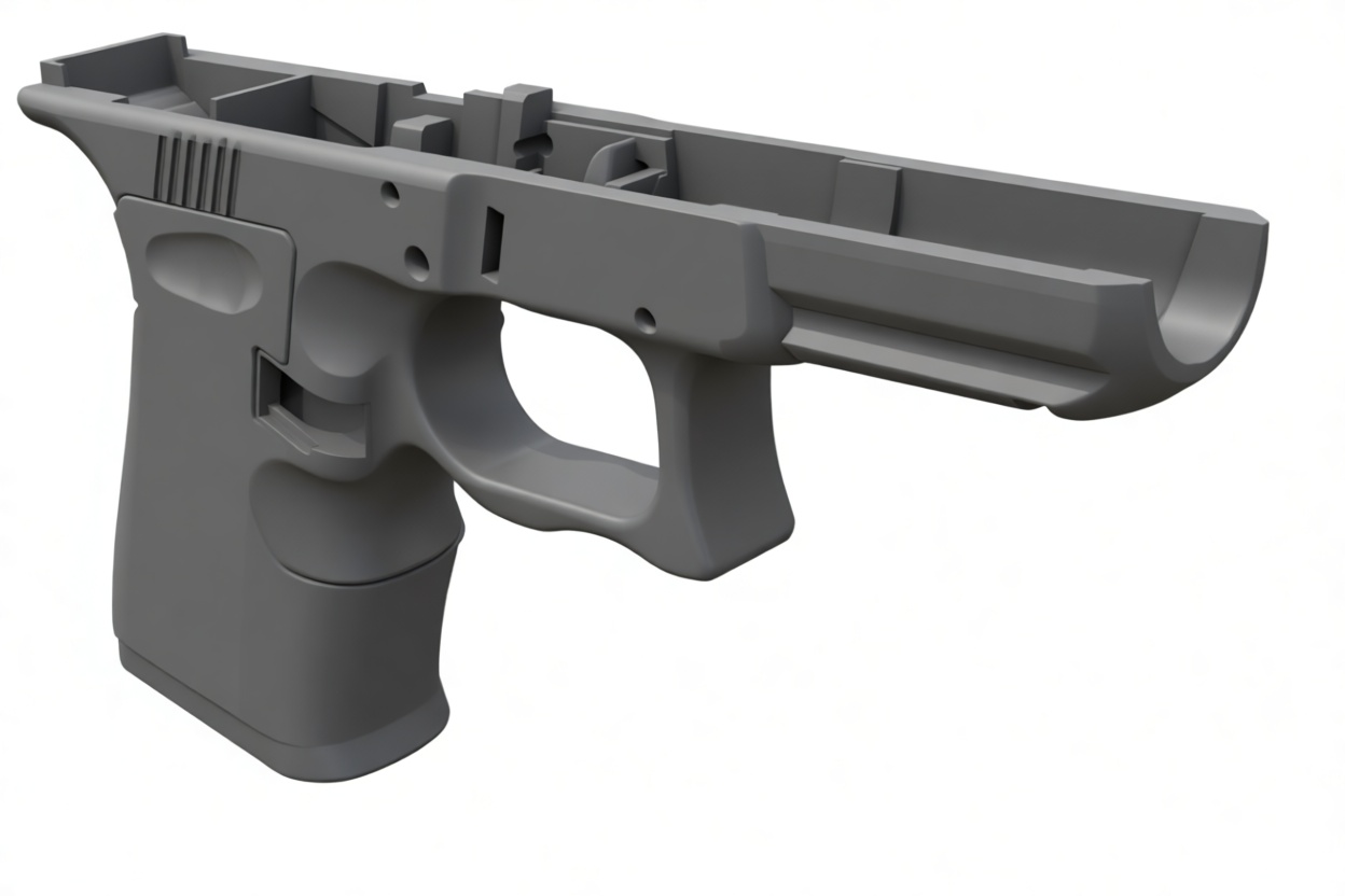 Glock 19 Pistol Frame STL – Free 3D Print Model | Remeshy