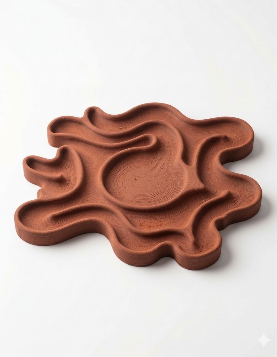 Abstract Organic Tray STL – Free 3D Print Model | Remeshy