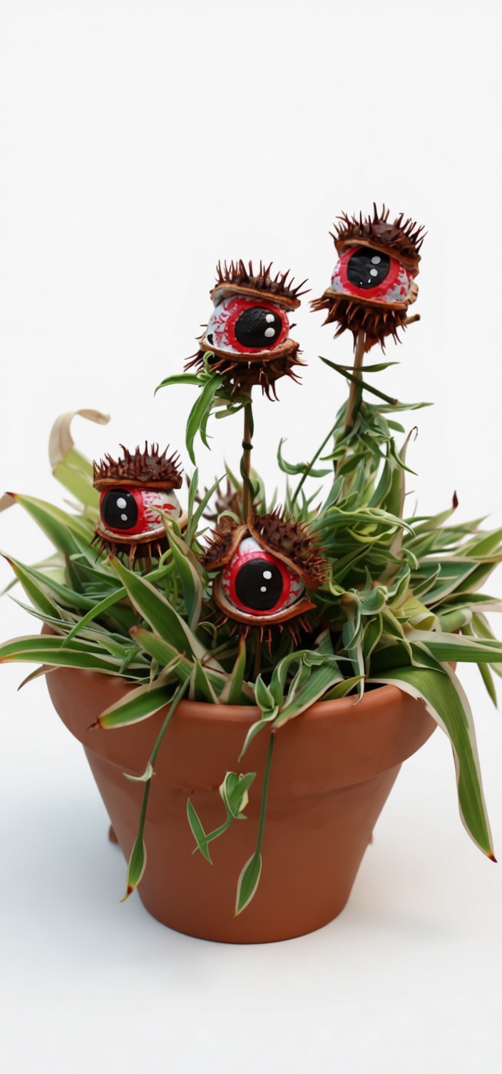 Carnivorous Eyeball Plant Figurine STL – Free 3D Print Model | Remeshy