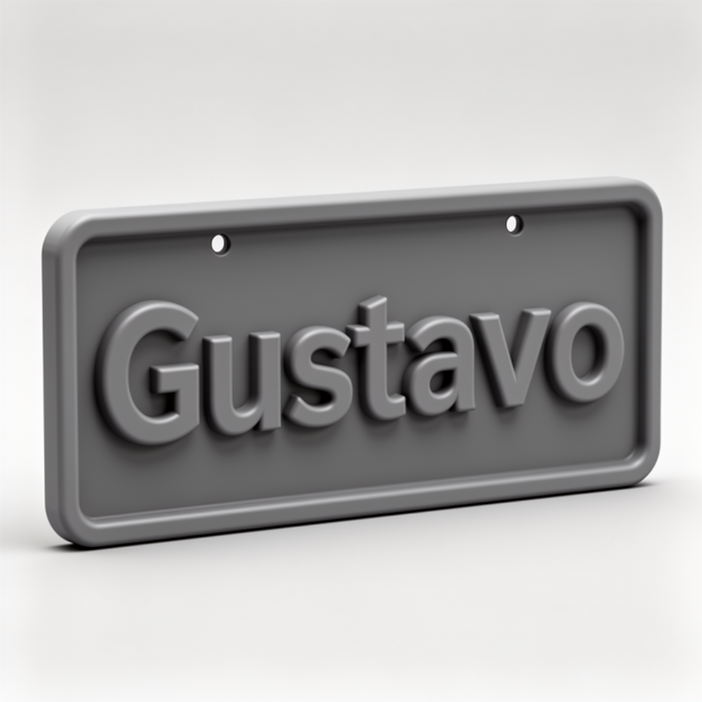 Mercosul License Plate STL – Free 3D Print Model | Remeshy