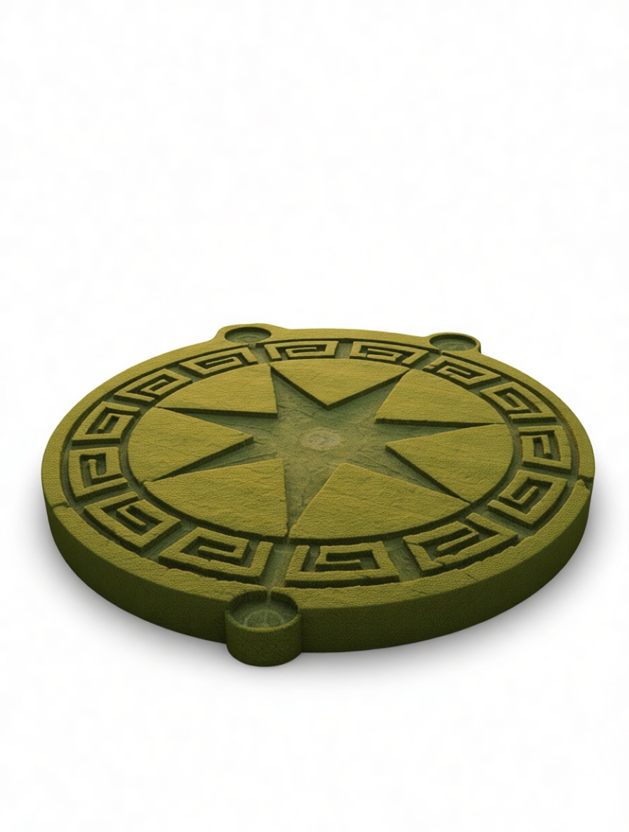 Compass Rose Token STL – Free 3D Print Model | Remeshy