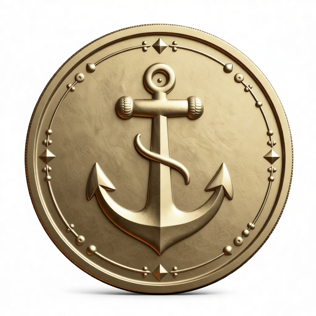 Nautical Anchor Coin STL – Free 3D Print Model | Remeshy