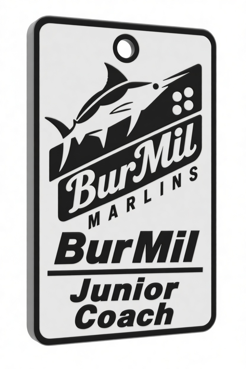 BurMil Junior Coach Tag STL – Free 3D Print Model | Remeshy