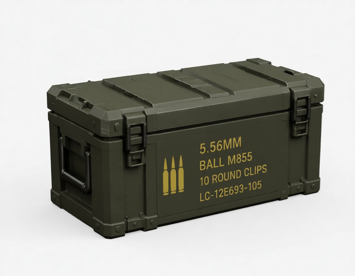 5.56mm Ammo Box STL – Free 3D Print Model | Remeshy