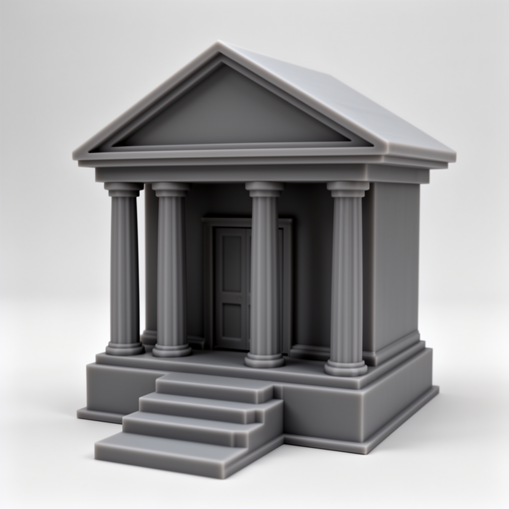Classical House Bank STL – Free 3D Print Model | Remeshy