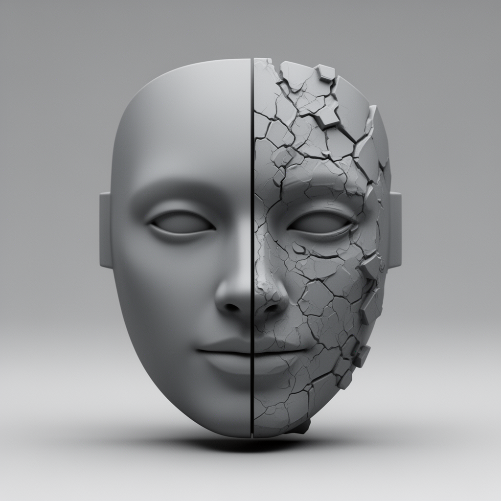 Dual Mask Sculpture STL – Free 3D Print Model | Remeshy