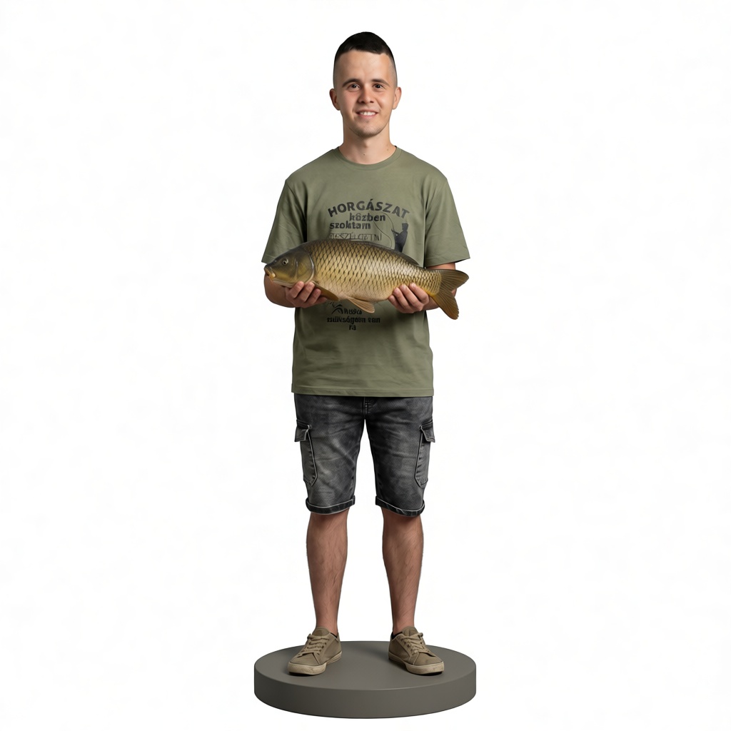 Young Man with Carp Figurine STL – Free 3D Print Model | Remeshy