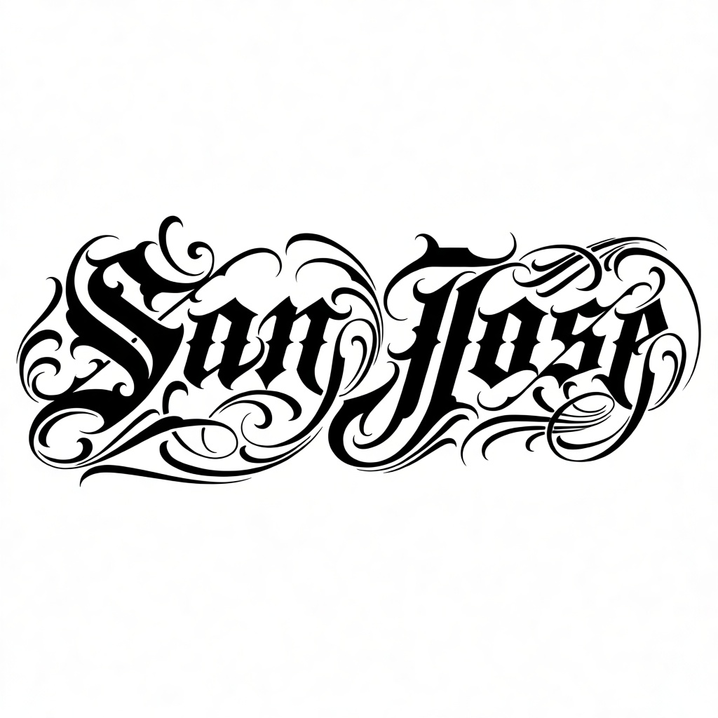 San Jose Script Design STL – Free 3D Print Model | Remeshy