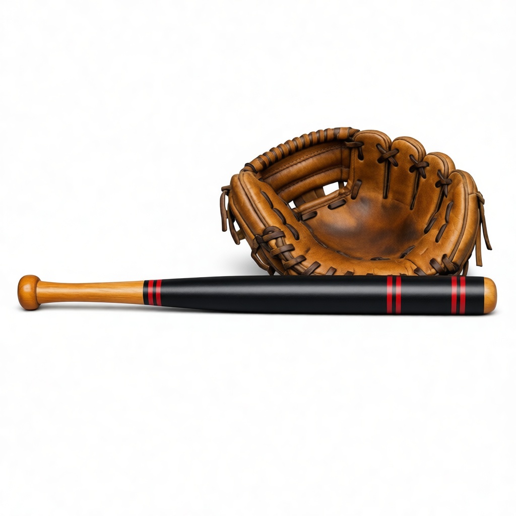 Baseball Glove and Bat Set STL – Free 3D Print Model | Remeshy