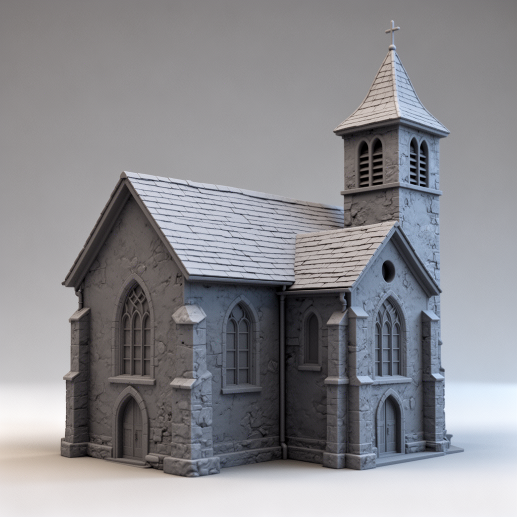 Walliser Church Model STL – Free 3D Print Model | Remeshy