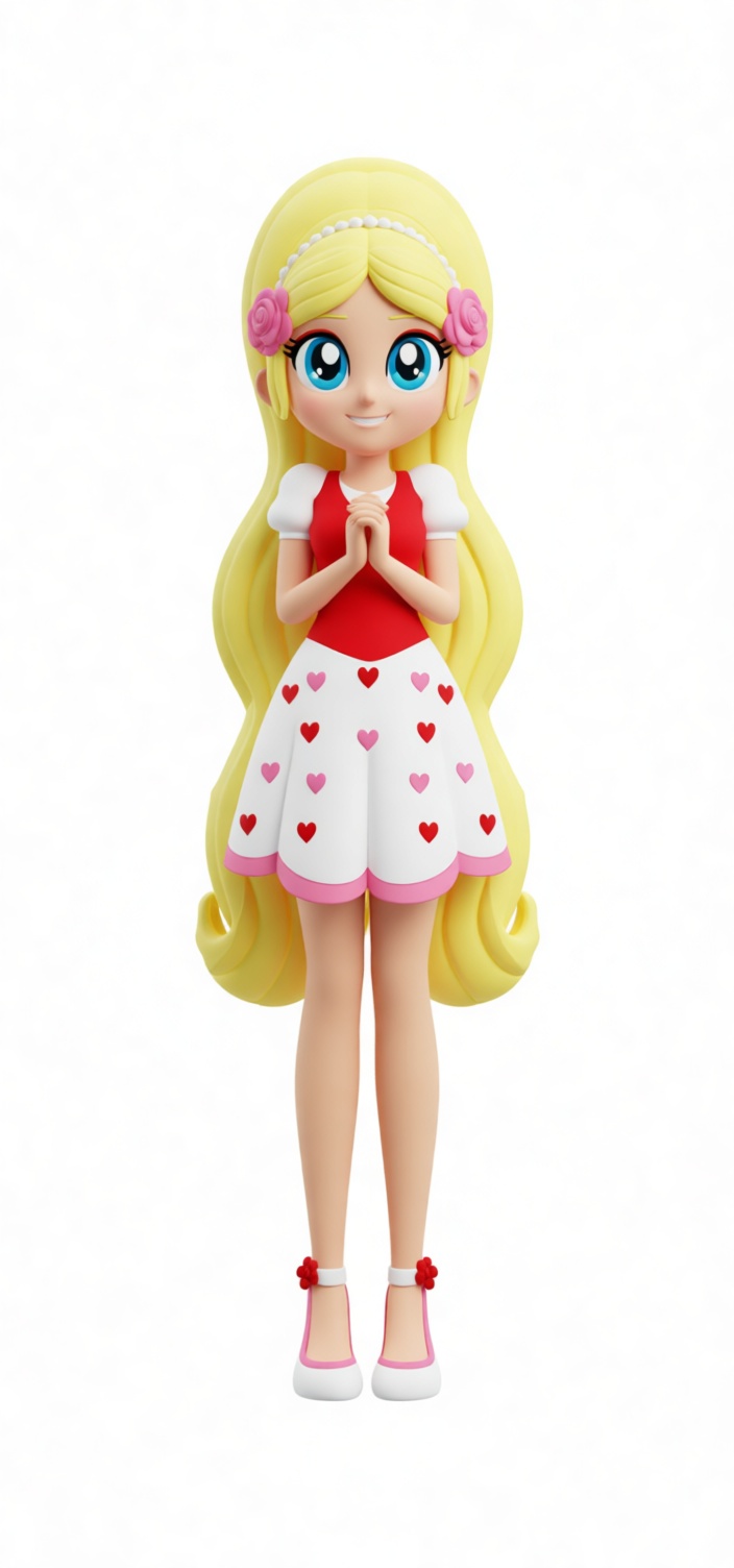 Blonde Girl Figurine STL – Free 3D Print Model | Remeshy