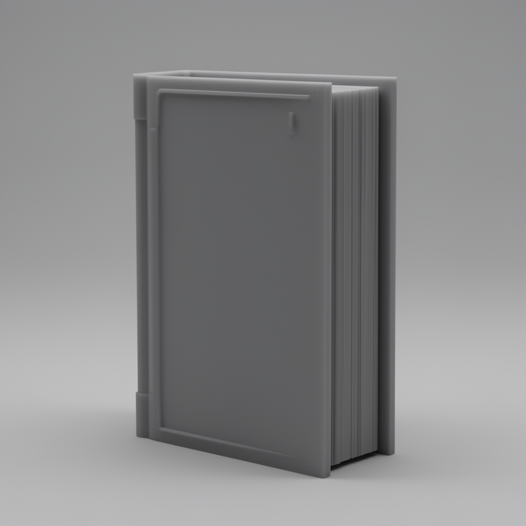 Lithophane Book Sculpture STL – Free 3D Print Model | Remeshy