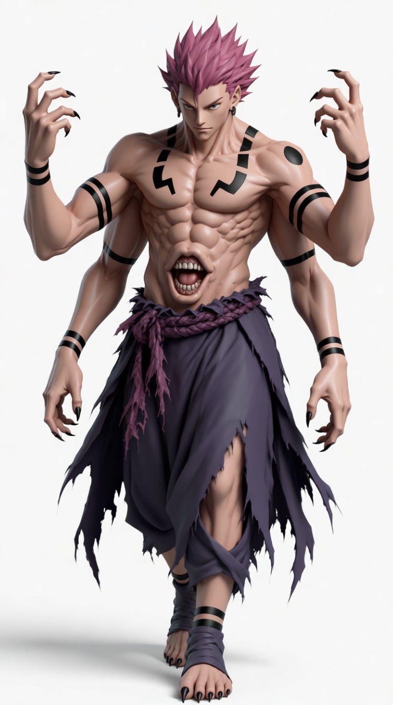 Sukuna Figure STL – Free 3D Print Model | Remeshy