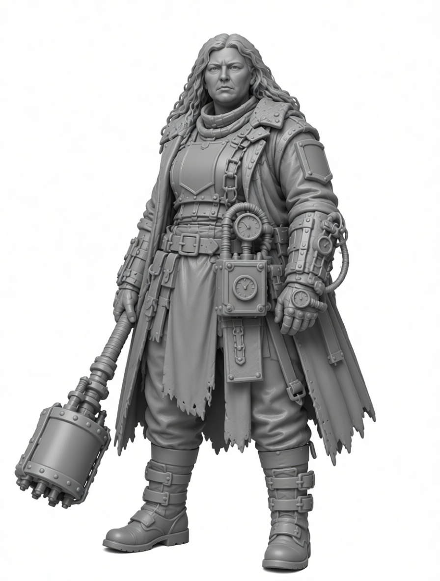 Dwarf Warrior Figurine STL – Free 3D Print Model | Remeshy