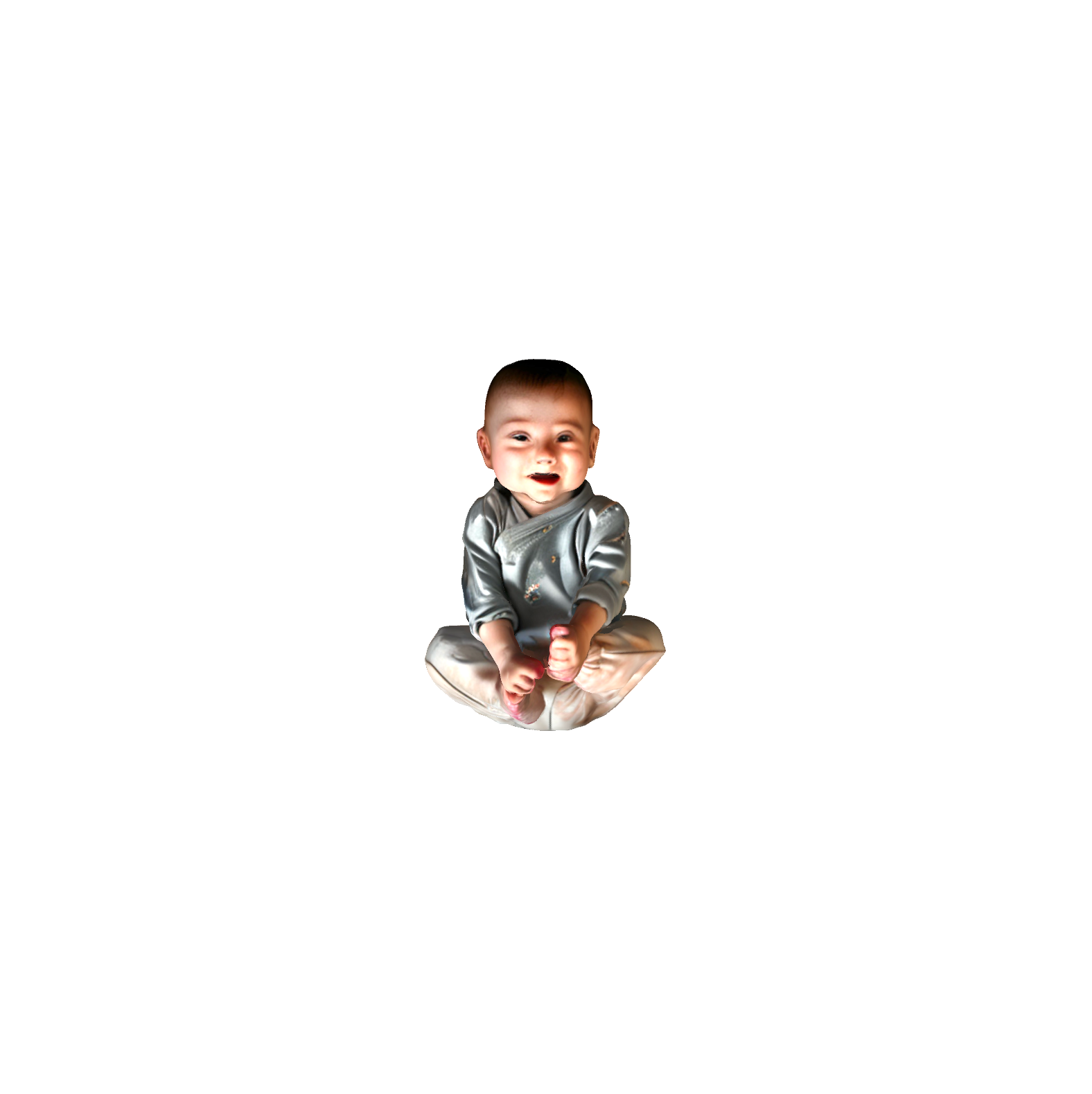 Smiling Baby Sitting STL – Free 3D Print Model | Remeshy