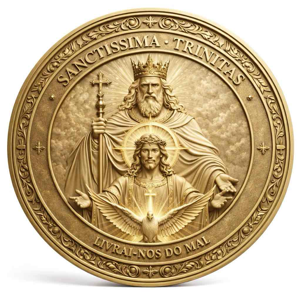 Holy Trinity Medallion STL – Free 3D Print Model | Remeshy